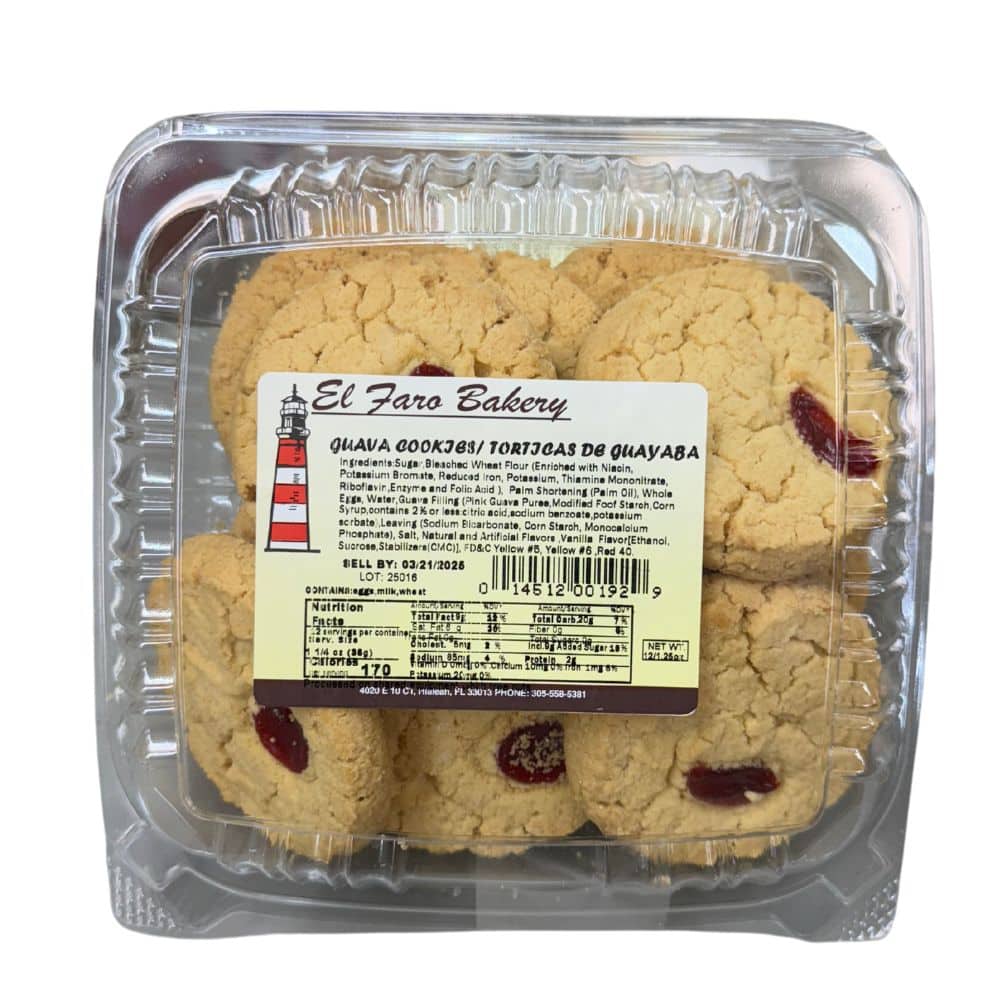 El Faro Guava Cookies | Torticas de Guayaba 25oz 12 services - Cafe ...