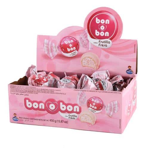 Bon o Bon Chocolate Arcor Bob Fresa 30X15Gr - Cafe Pinar Cuban Market