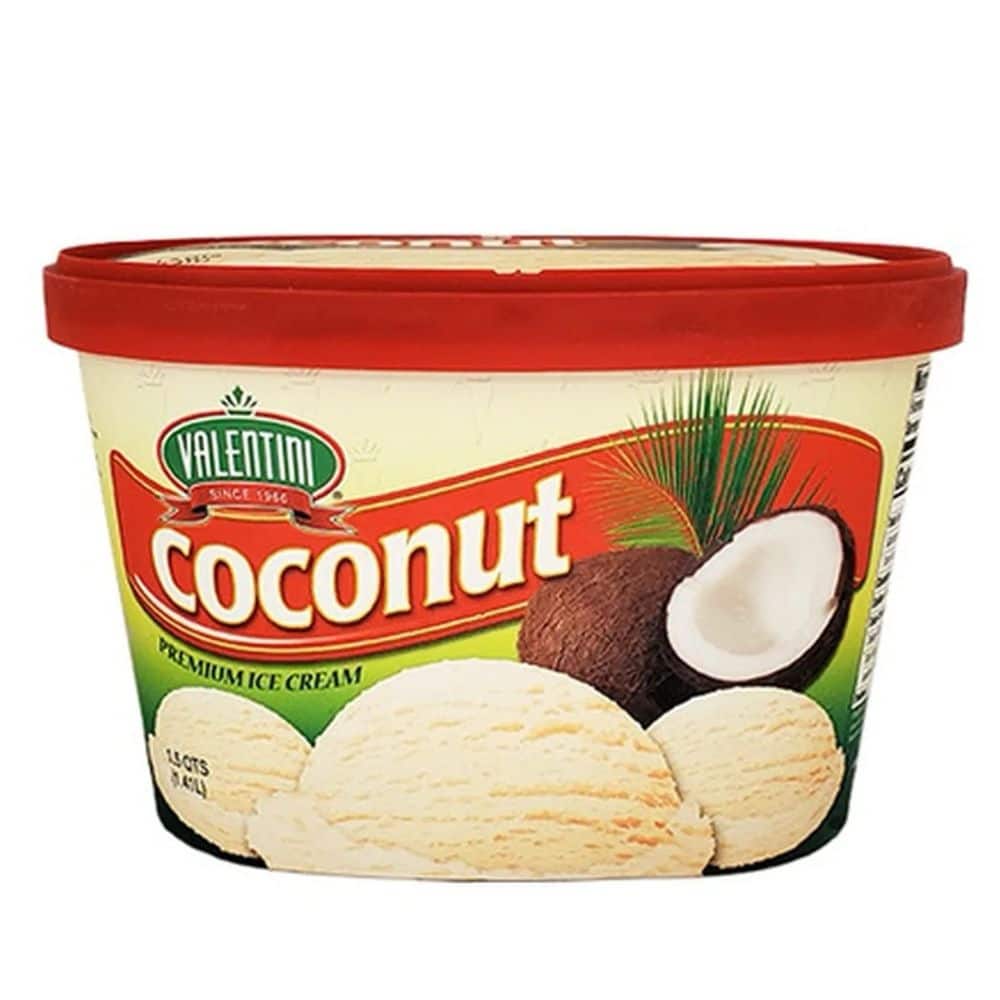 Valentini Coconut Ice Cream, 48 oz - Cafe Pinar Cuban Market