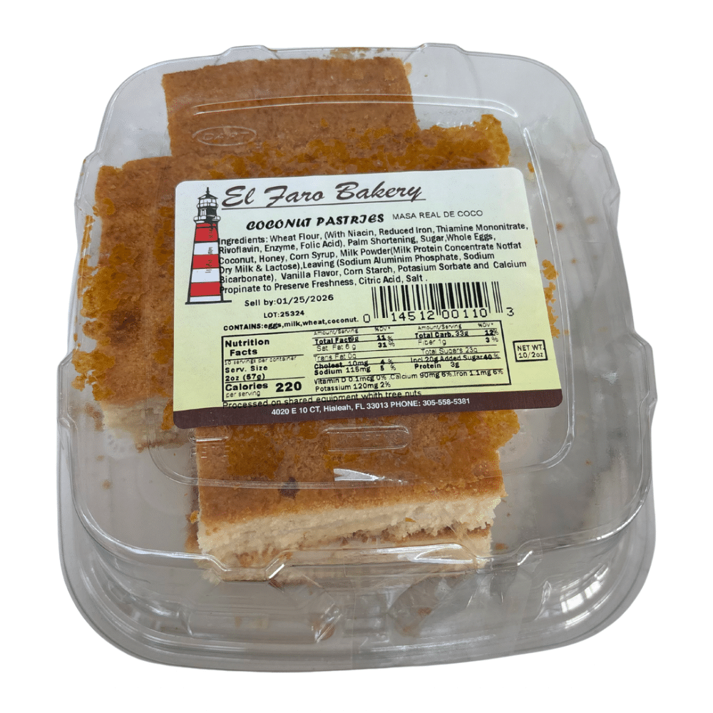 El Faro Coconut Pastries / Masa Real de coco - Cafe Pinar Cuban Market